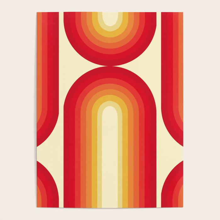 70s Retro Sun Poster by thespacehouse | Society6
