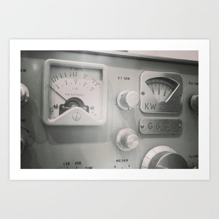 Vintage Radio Art Print by Nicks Emporium | Society6