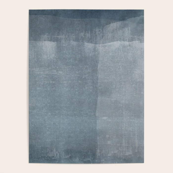 Minimal Blue Abstract 01 Poster by amini54 | Society6