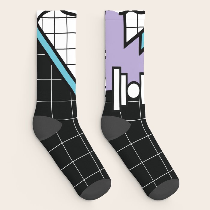 Apollo Vaporwave / greek god Socks by Studio Memphis Waves | Society6