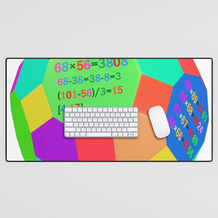 Multiplication Table Up To 99x99 Polyhedron Desk Mat By The multiplication-table-up-to-99x99-polyhedron-desk-mat-by-the