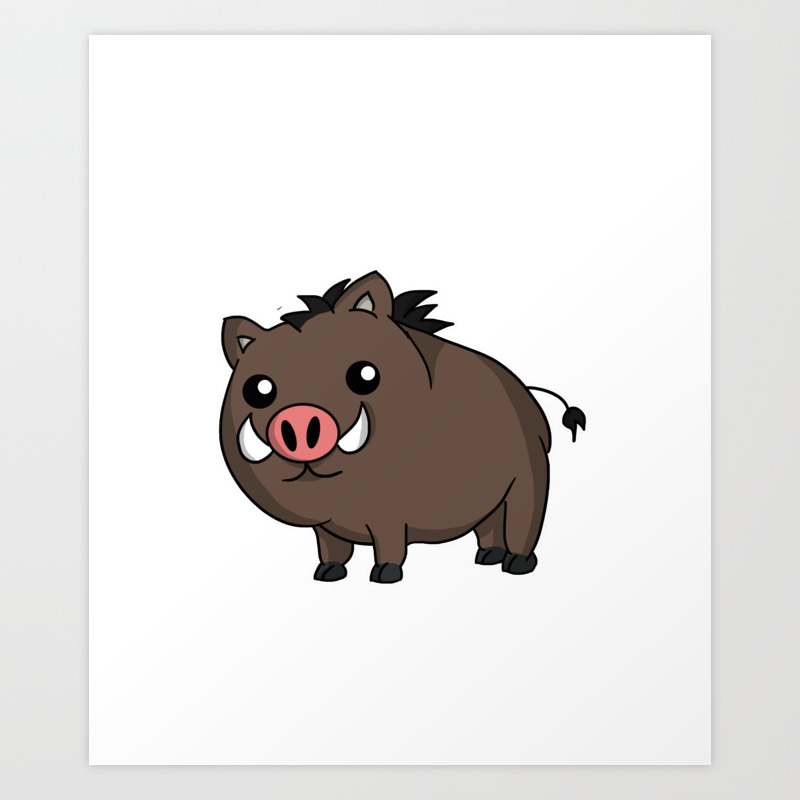 Cute Wild Boar Piglets