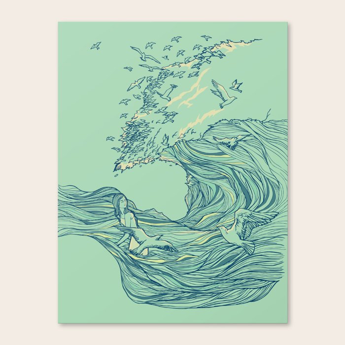 Ocean Breath Canvas Print by Huebucket | Society6