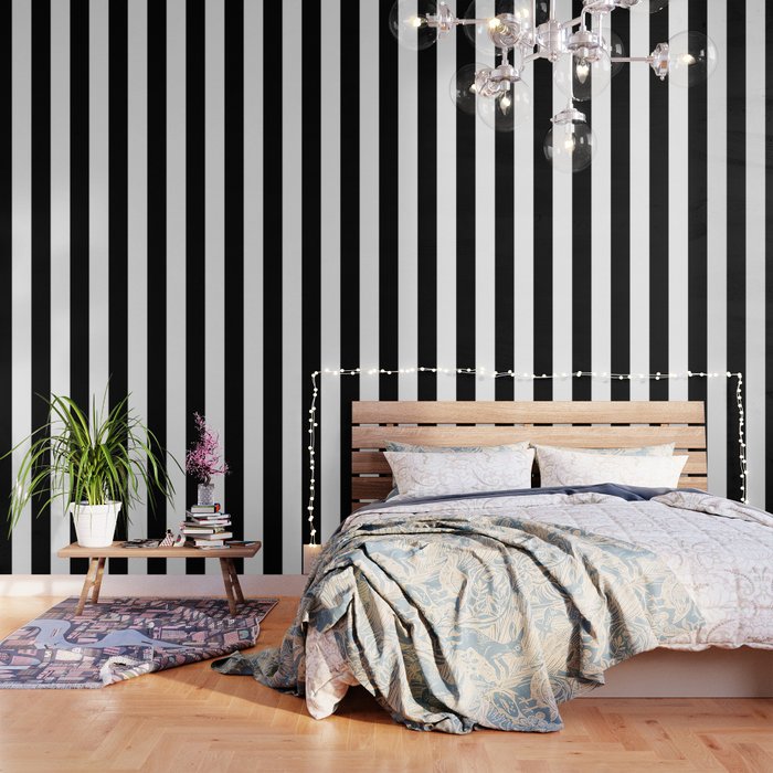 Vertical Stripes Black And White Wallpaper at William Gainey blog